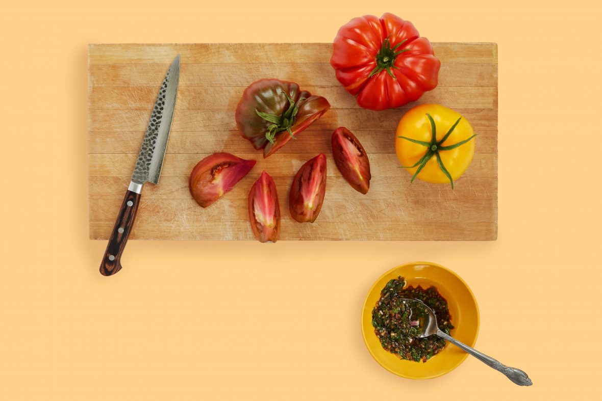 Assiette de tomates originelles